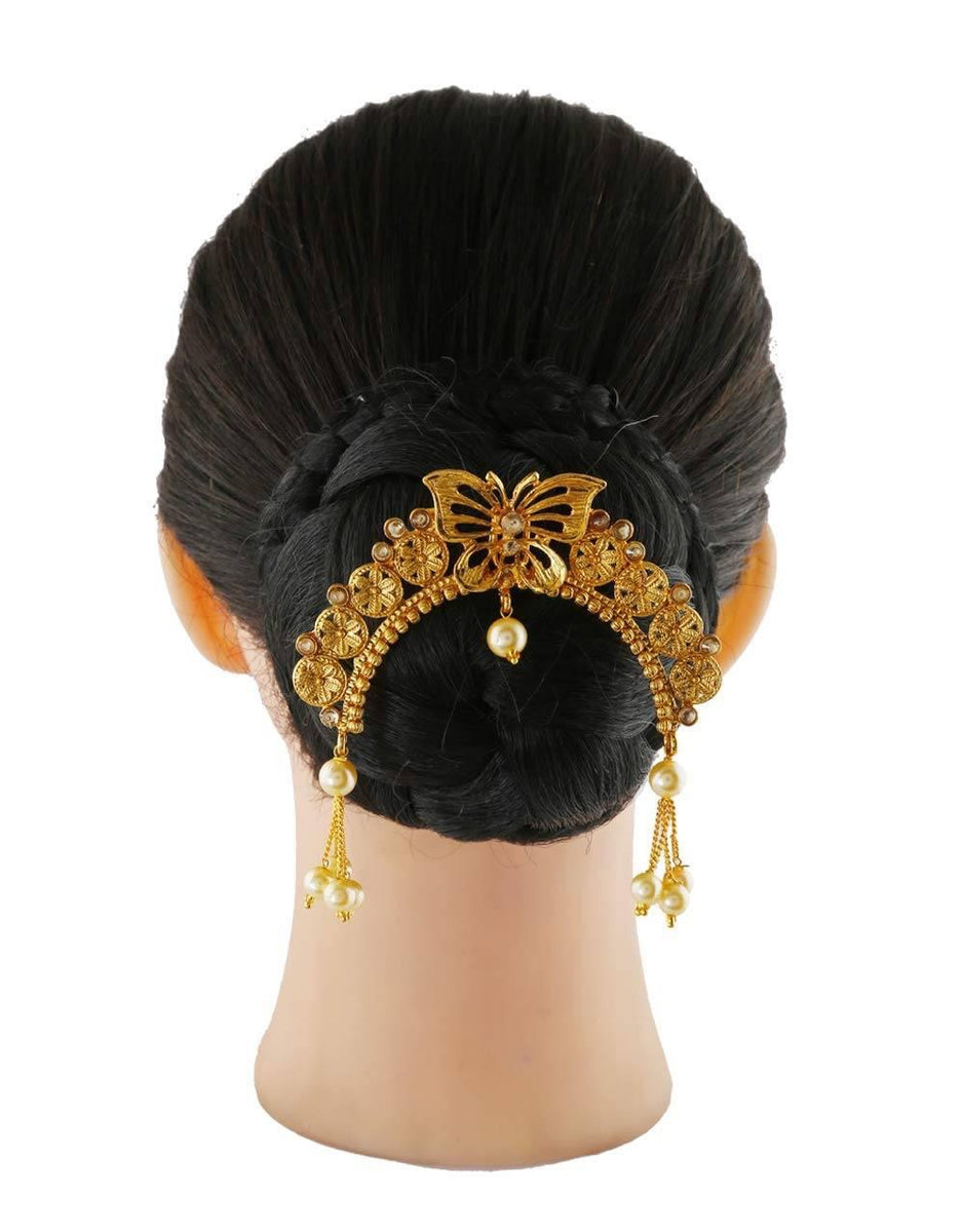 Traditional Ambada Hair Pin Brooch – ShopBollyWear.Com
